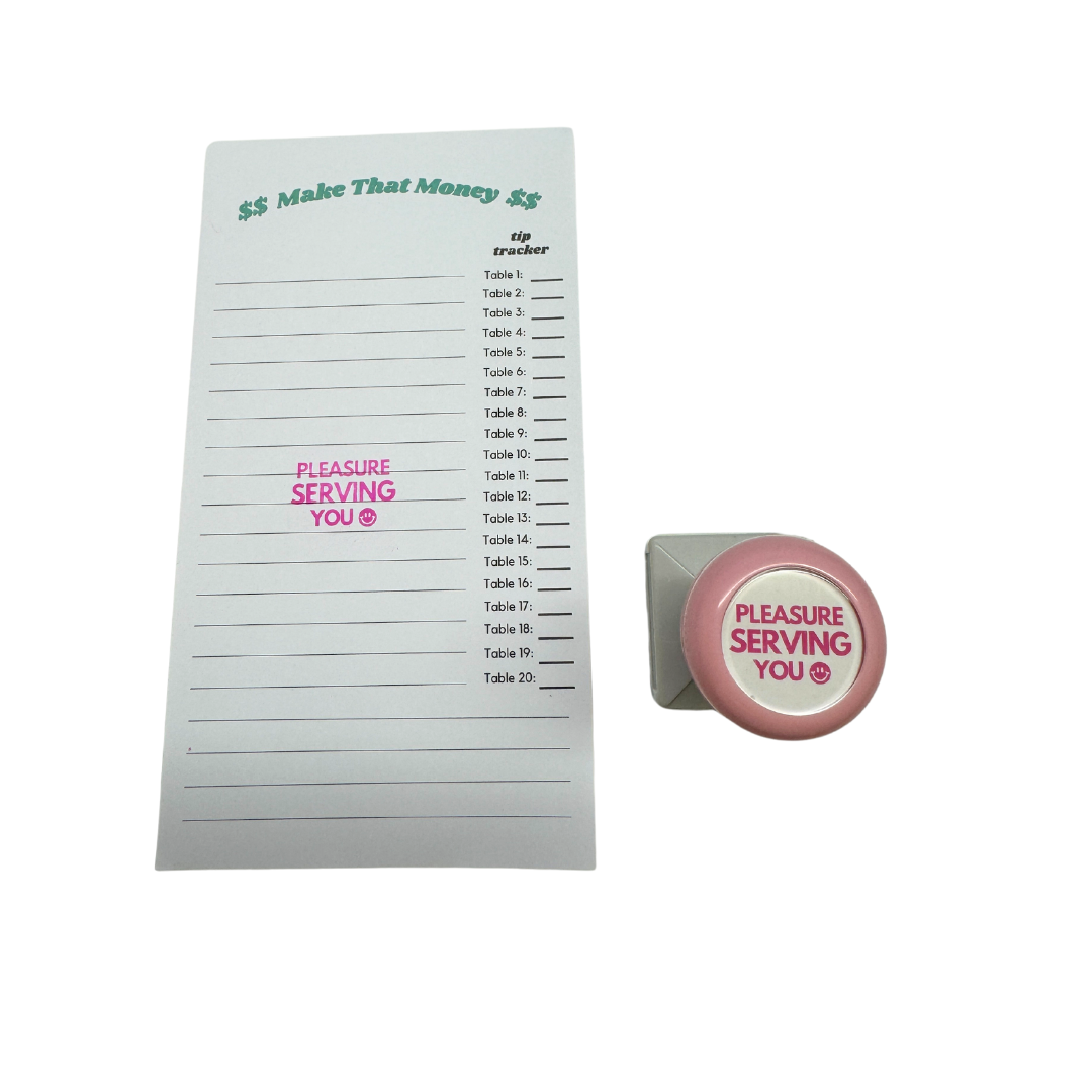 "Pleasure Serving You :)" Server Stamp – Truly Tay
