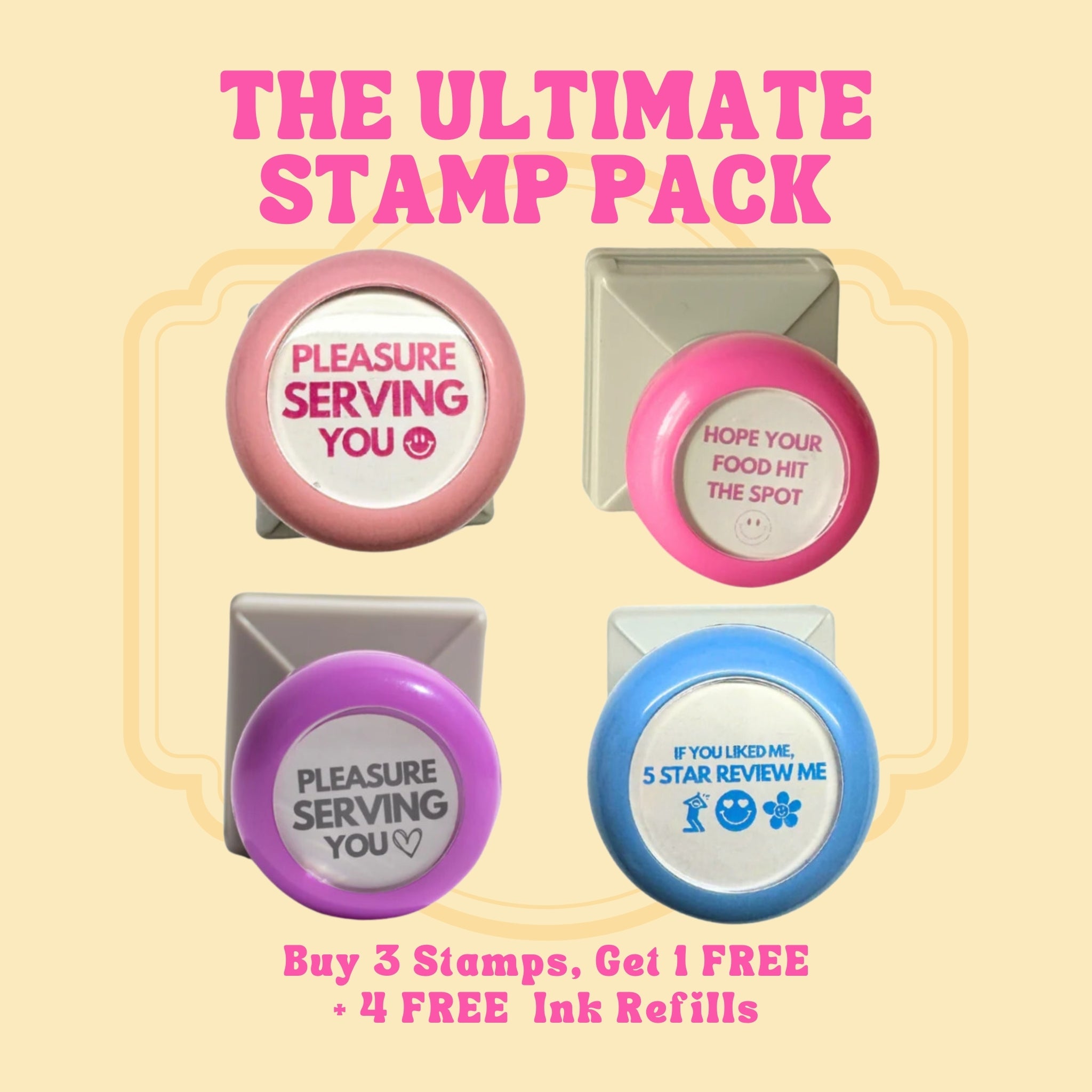 The Ultimate Stamp Pack: Buy 3 Stamps, Get 1 Free + 4 Free Ink Refills ...