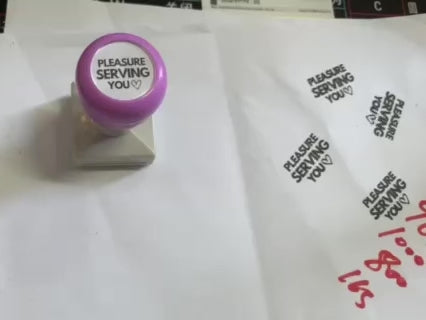 "Pleasure Serving You